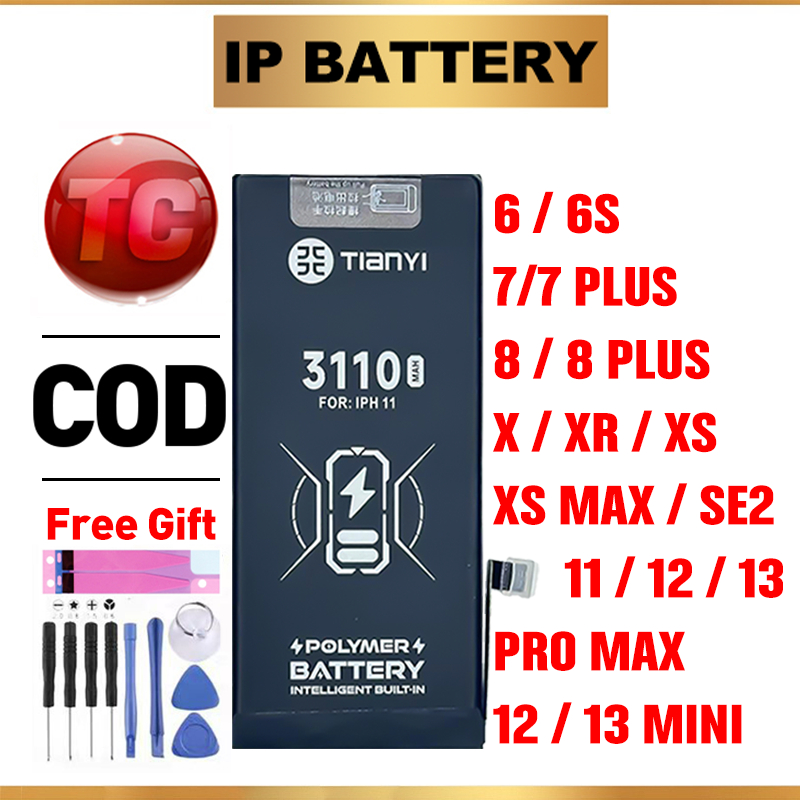 Battery Bateri Compatible For IP 6 6S PLUS 7 8 PLUS SE2 X XR XS MAX 11 ...