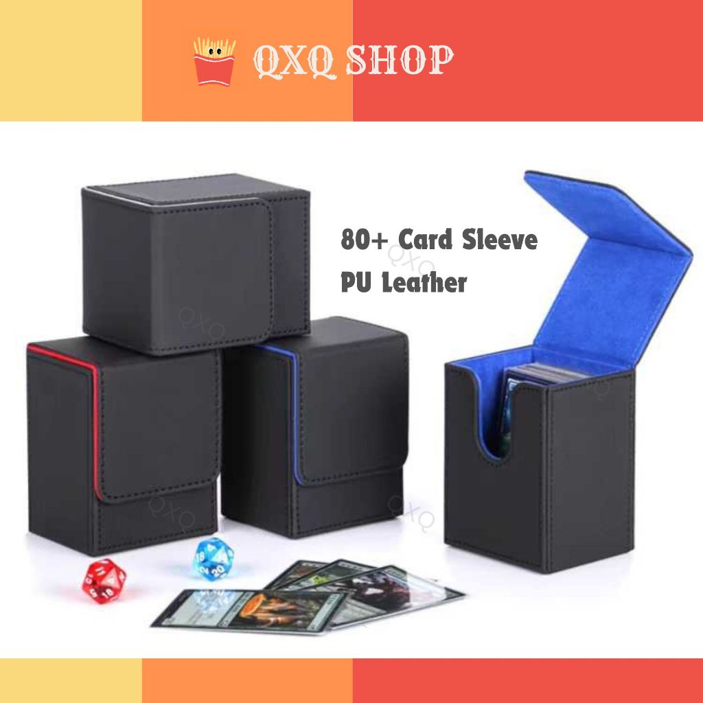 宝可梦卡盒/游戏王卡盒/卡牌收纳盒/PTCG卡盒 80+ PU Leather Card Box/TCG card game /Pokemon card/One Piece/Digimon ...