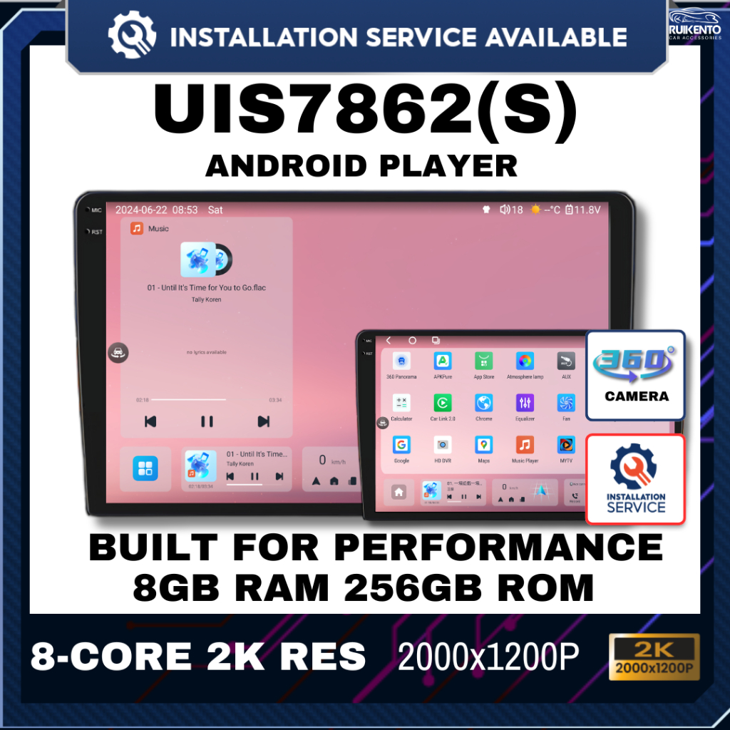 [𝗜𝗻𝘀𝘁𝗮𝗹𝗹𝗮𝘁𝗶𝗼𝗻 𝗣𝗿𝗼𝘃𝗶𝗱𝗲𝗱] 360 Camera UIS7862S 8GB RAM 256GB ROM 2K Res ...