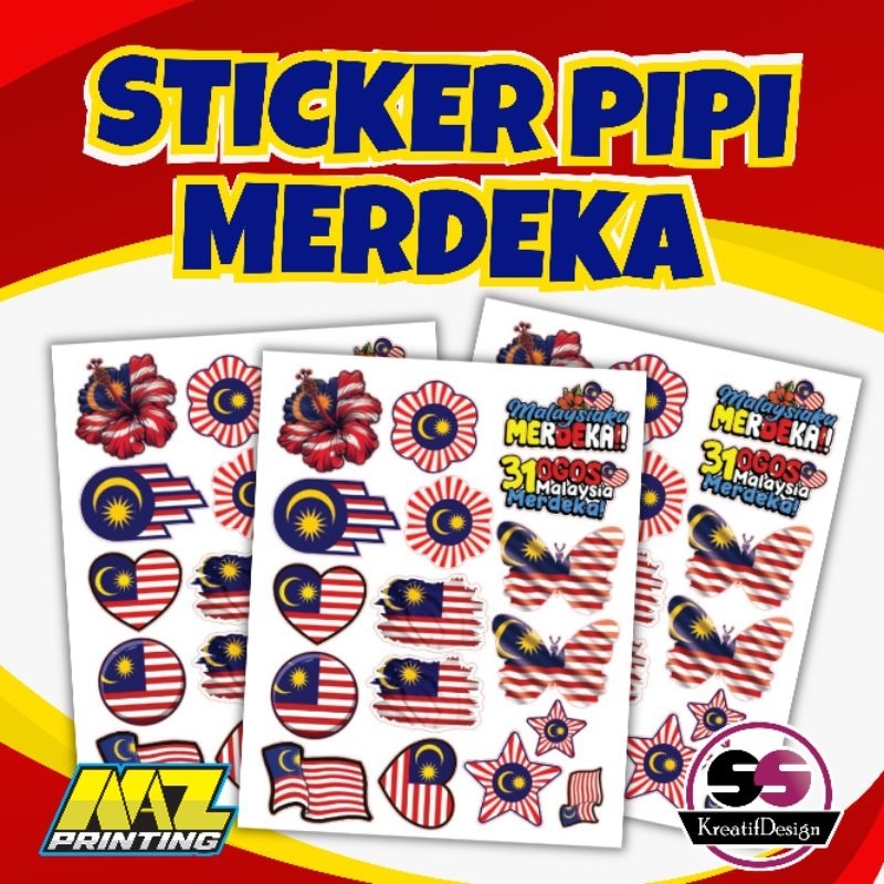 [MURAH] STICKER PIPI MERDEKA 15PCS | Shopee Malaysia