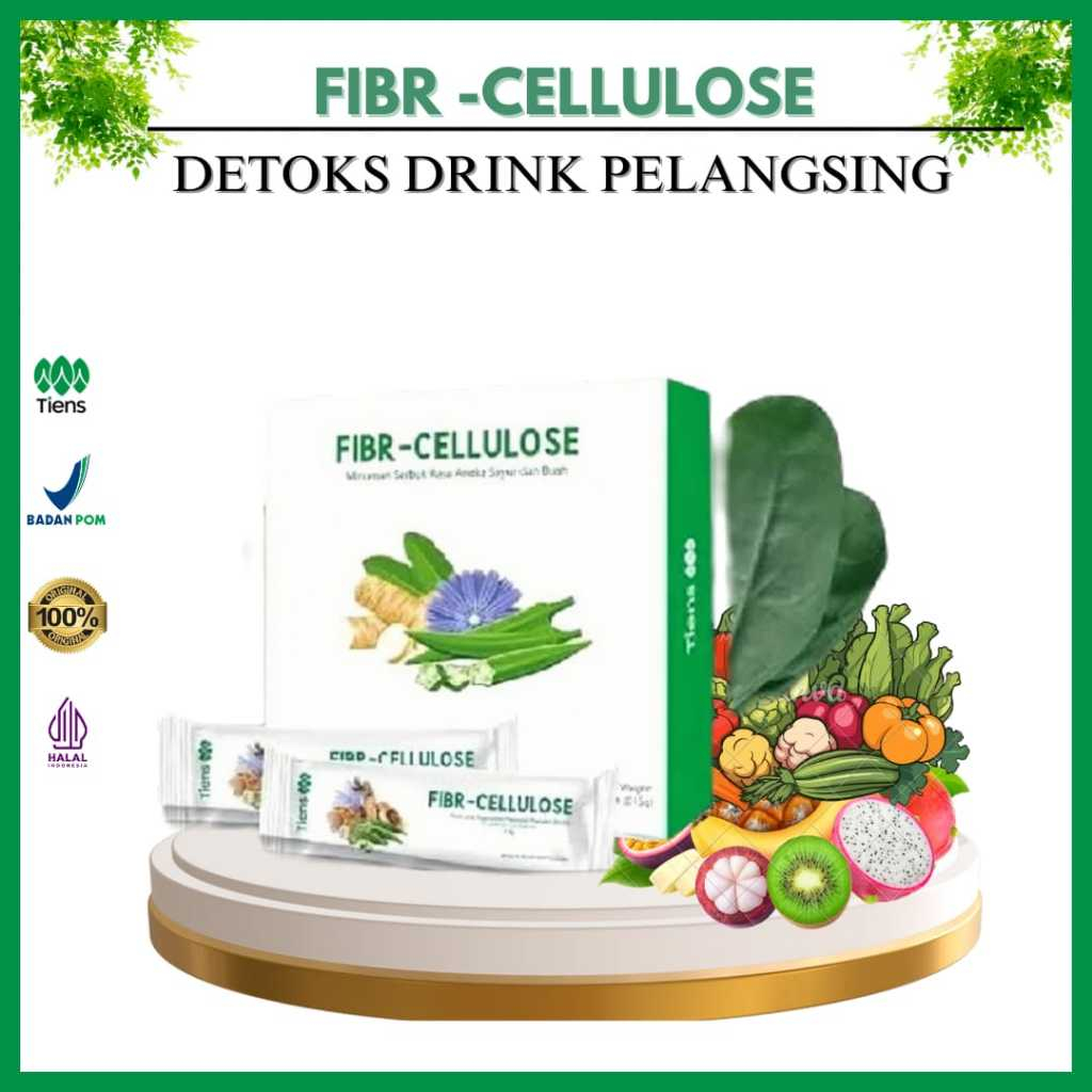 Fibr - Cellulose Minuman Serbuk Serat Sayur dan Buah / Minuman Serat ...