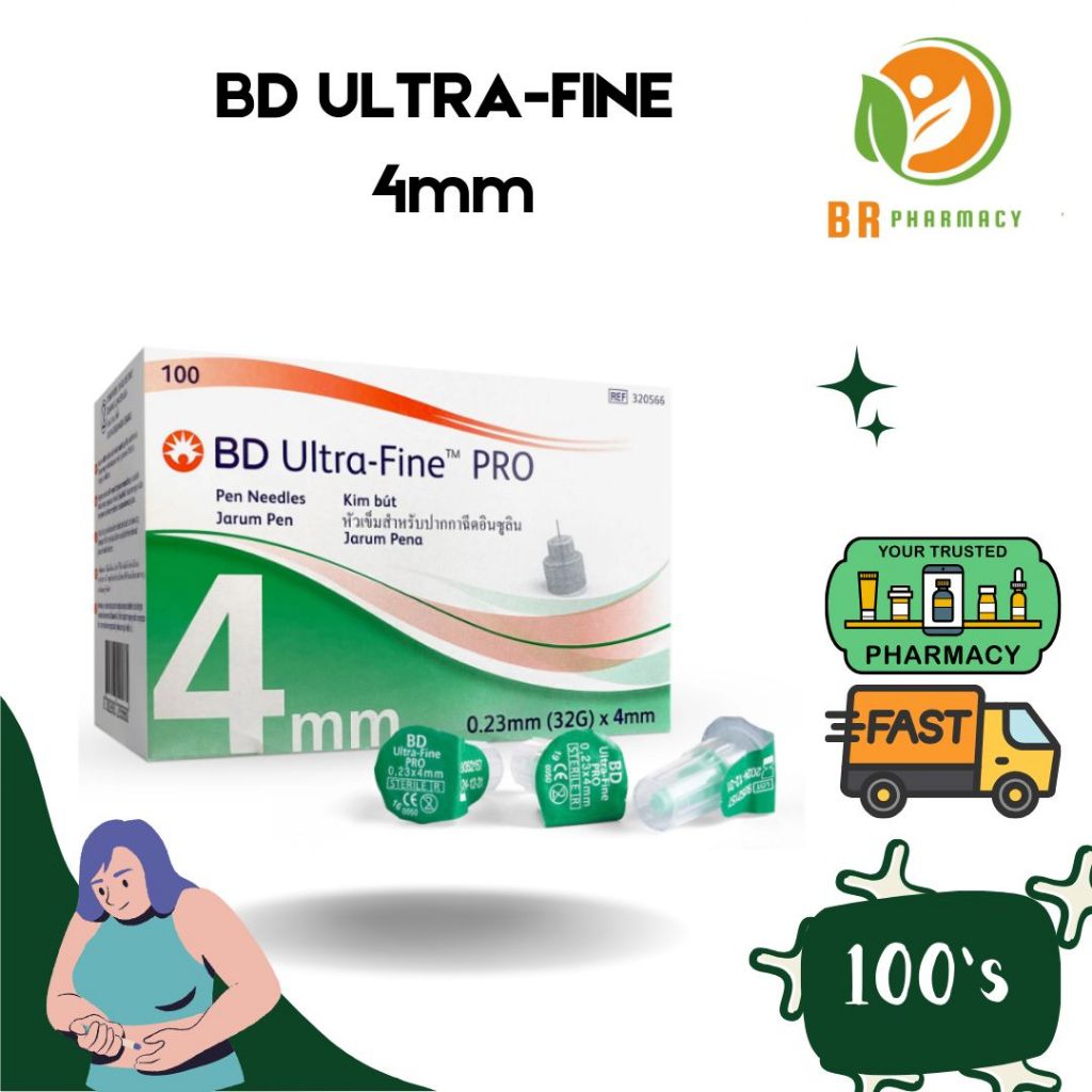 BD Ultra Fine Pro Insulin Pen Needles (4mm x 100's/Box) | Shopee Malaysia