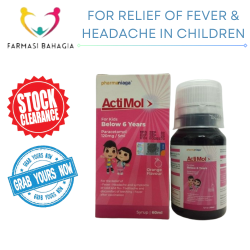 [ Clearance | Exp 11/2024 ] PHARMANIAGA ACTIMOL PARACETAMOL 120MG/5ML ...