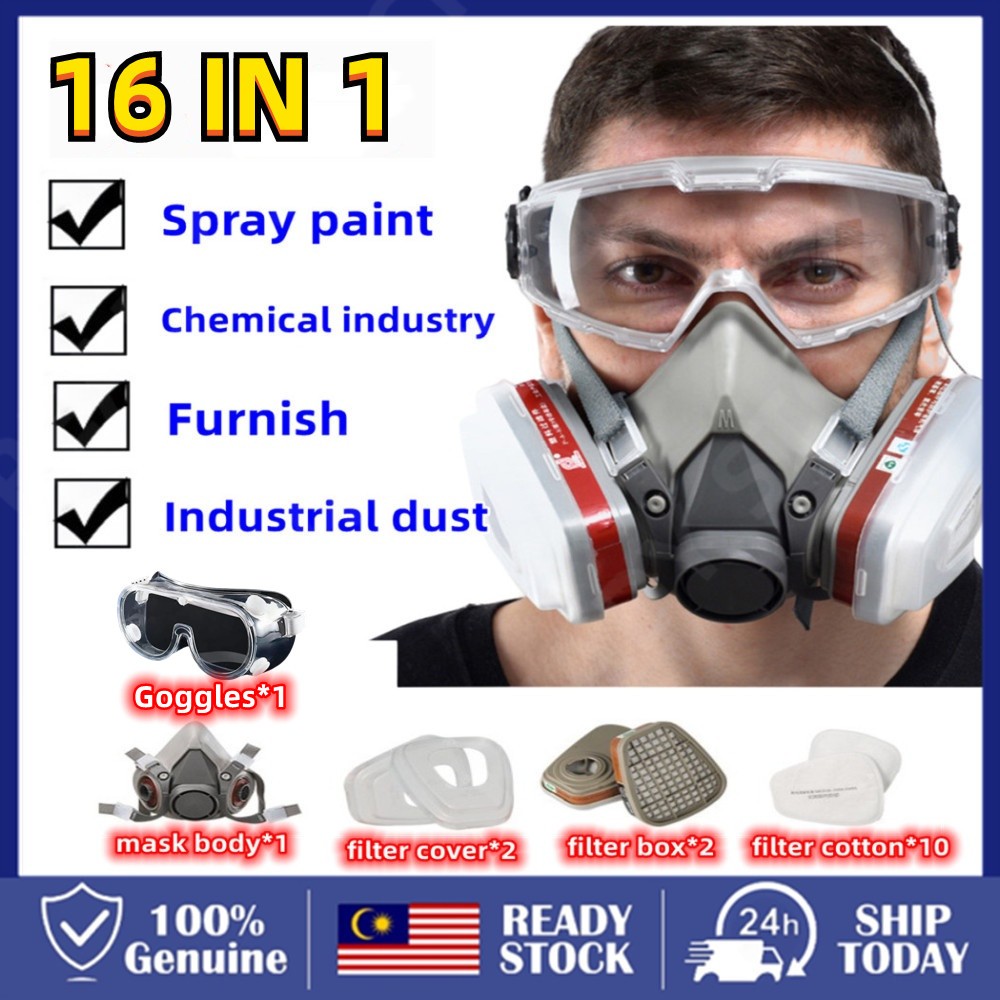 16 in1 6200 Gas Mask Dust Mask Mask Spray Paint Decoration Protection ...