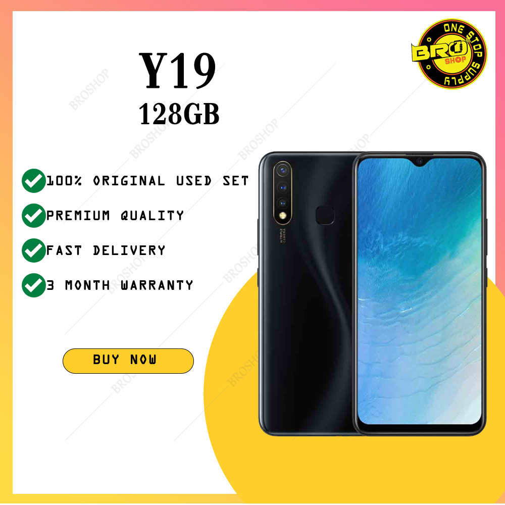 100% Original Y19 8GB + 128GB ( 2nd Phone Secondhand Used Terpakai ...