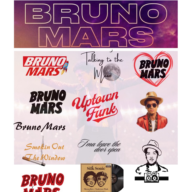Bruno Mars World Tours malaysia singaporeConcert tattoo sticker / BUY 3 ...