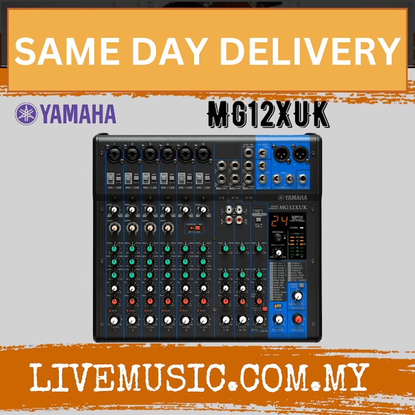 Yamaha MG12XUK 12-Channel Analog Mixer (MG-12XUK/MG 12XUK) | Shopee ...