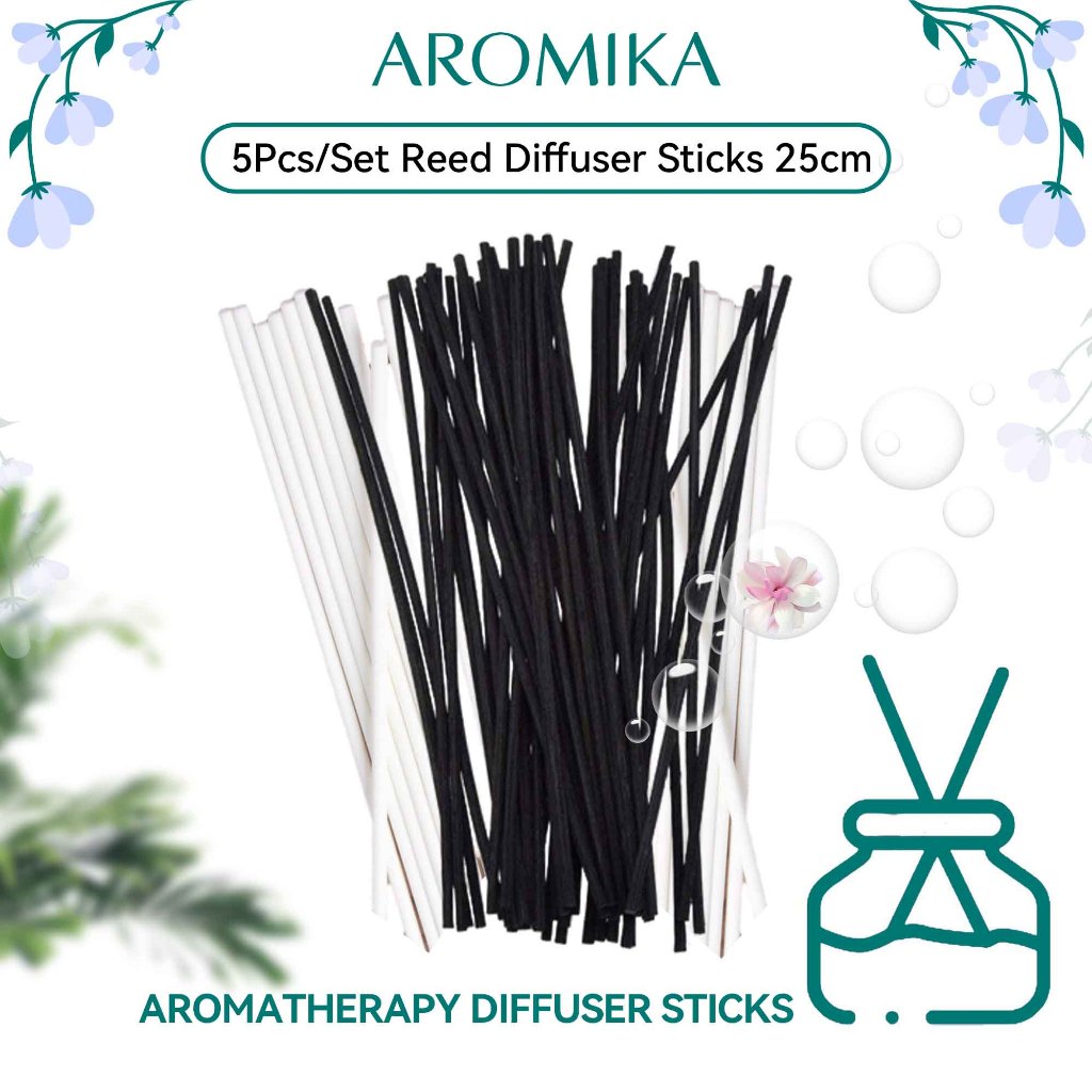 AROMIKA Reed Diffuser Stick 20cm 5pcs/set Essential Oil Fragrance ...