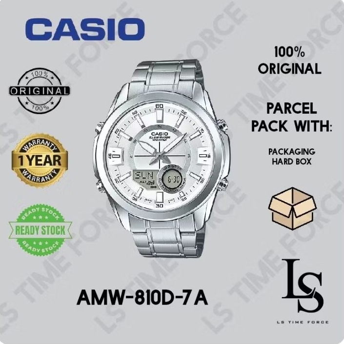 CASIO ORIGINAL AMW-810D-7A/AMW-810D-7AVDF/AMW-810D/AMW810D | Shopee ...