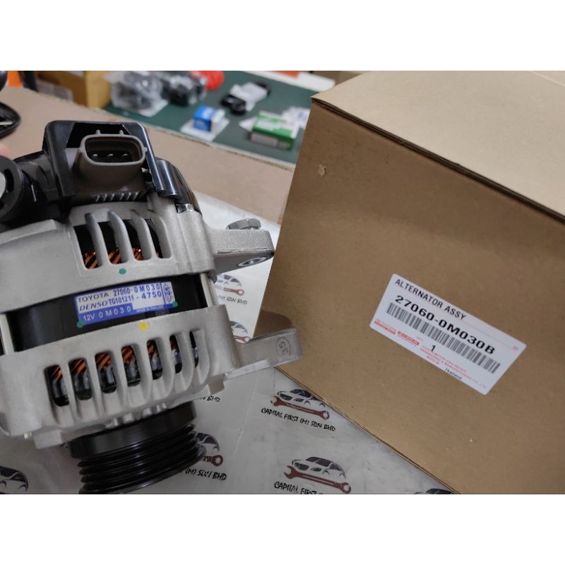 TOYOTA VIOS NCP42 1.5cc (2003-2007) 4PK/3PIN/80AMP ALTERNATOR ASSEMBLY ...