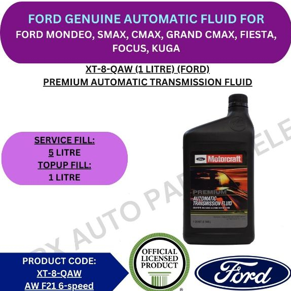 FORD GENUINE PREMIUM TRANSMISSION OIL (AUTO) FOR FORD MONDEO, SMAX ...