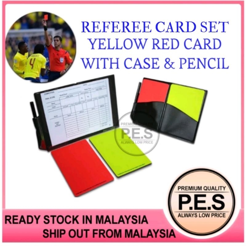 SET KAD PENGADIL - KAD KUNING & MERAH / REFEREE CARD SET - YELLOW RED ...