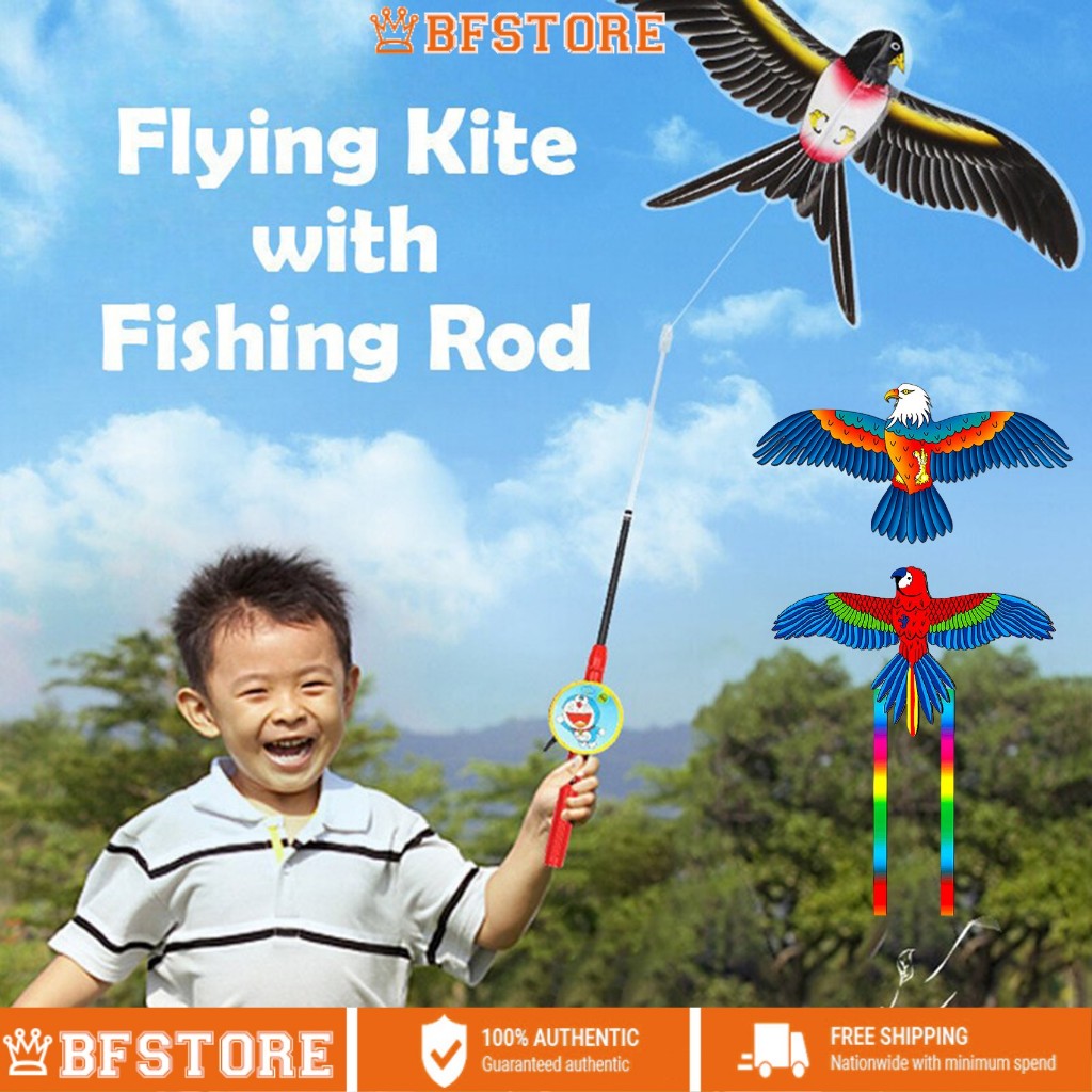 Kid Kite 35cm/50cm Children Kids Flying Kite Toy Outdoor Sport Cartoon ...