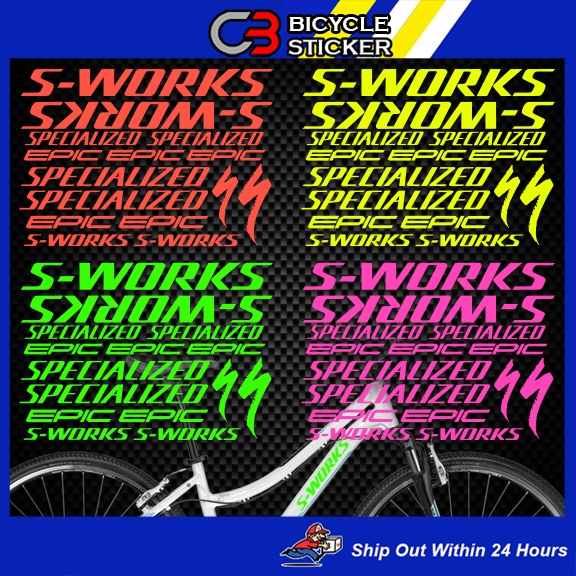 Sworks cycling bicycle specialized sticker s-works sticker bicycle ...