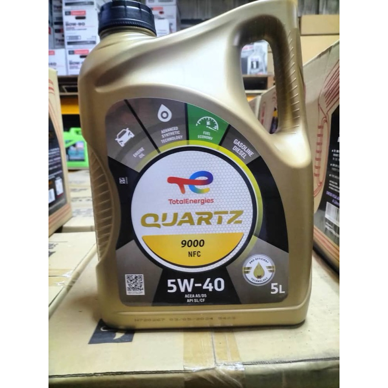 TotalEnergies Quartz 9000 5W-40 Fully Synthetic Engine Oil (5L) for ...