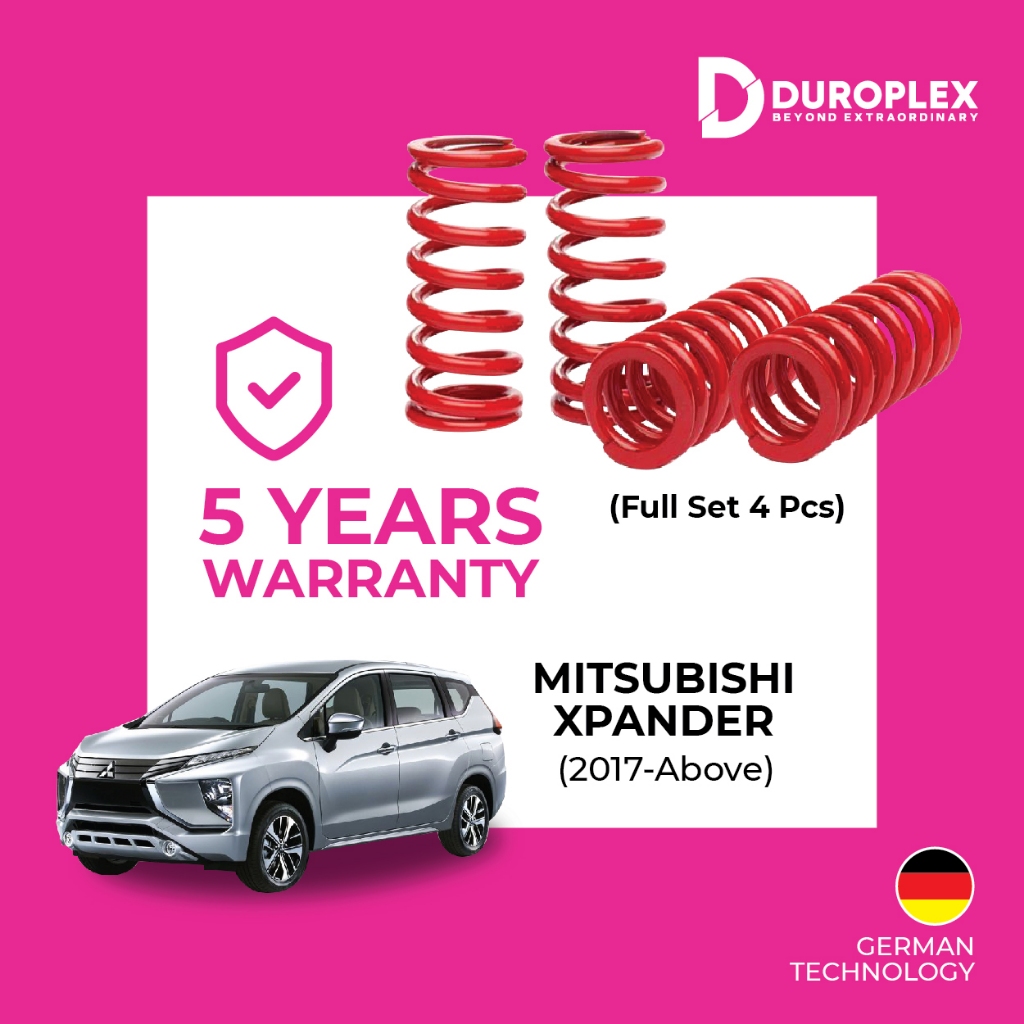 DUROPLEX Full Set Heavy Duty Lowered Sport Spring Mitsubishi Xpander ...