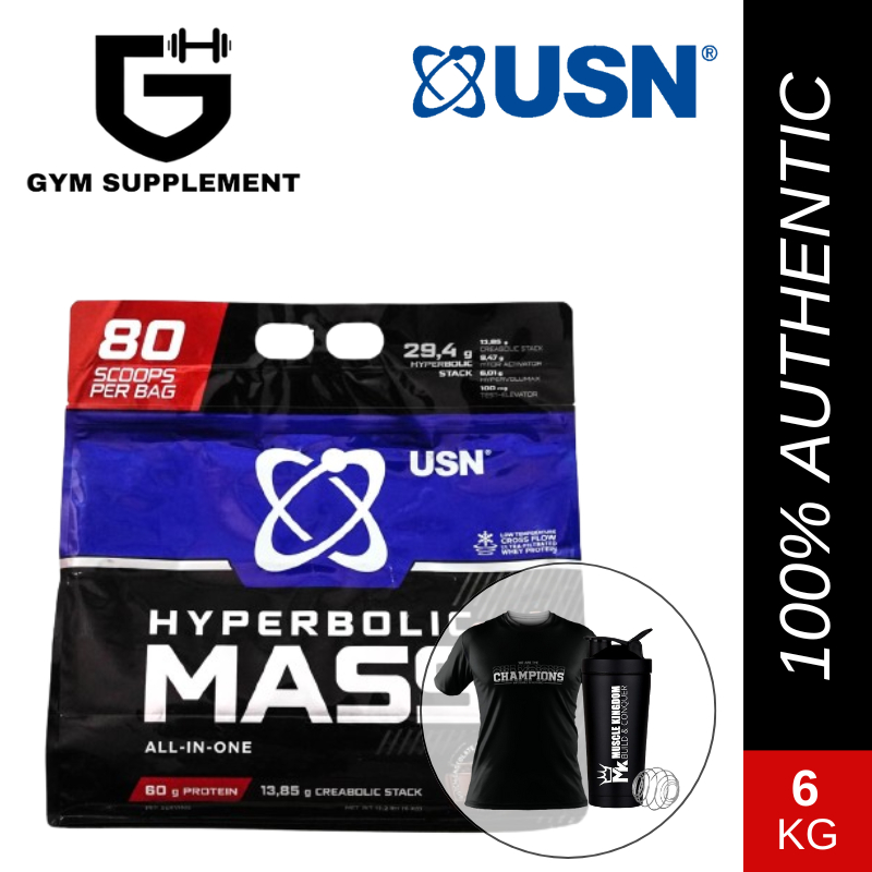 USN Hyperbolic Mass gH Extreme Usn Mas Portein (6kg) Bulking Susu Naik ...
