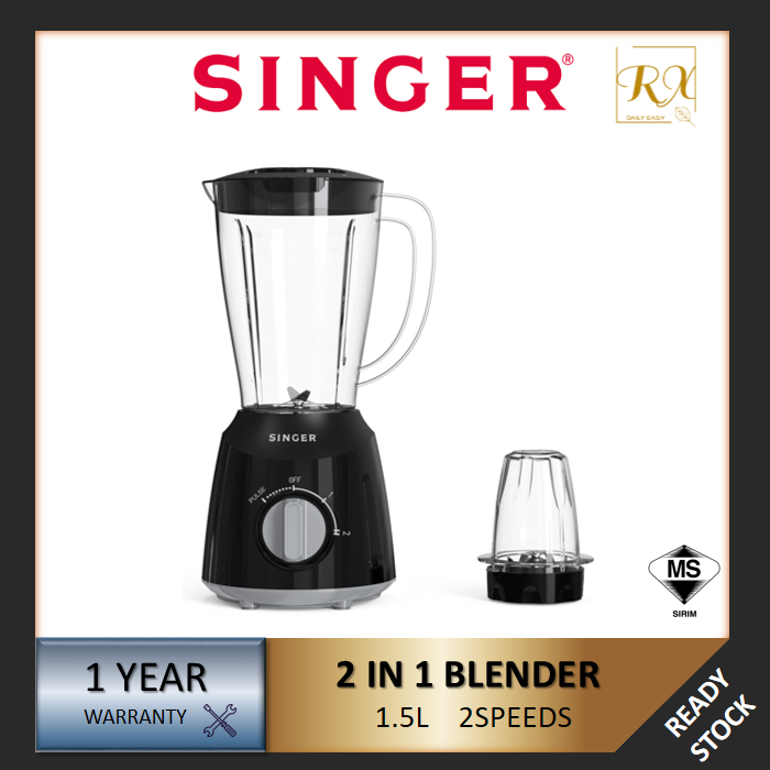 [BUBBLE WRAP] SINGER BL1009 1.5L BLENDER JUG JAR 2IN1 BLENDER 2 SPEEDS ...