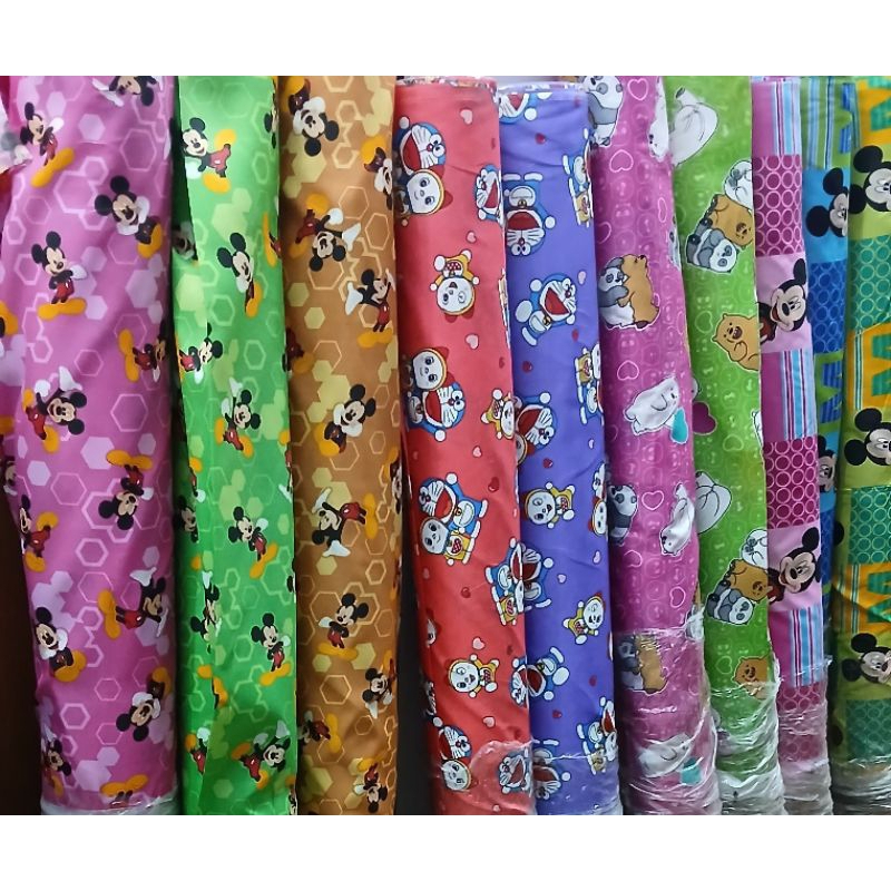 KAIN COTTON TETRON 45INCI CORAK CARTOON READY STOCK | Shopee Malaysia
