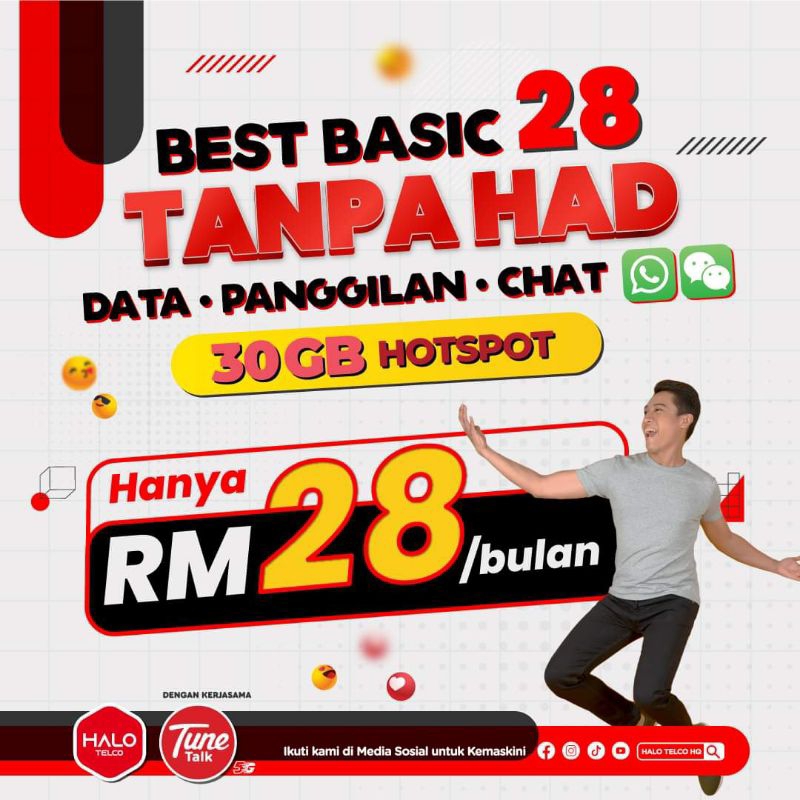 HALO TELCO PREPAID PLAN (Line Celcom) | Shopee Malaysia