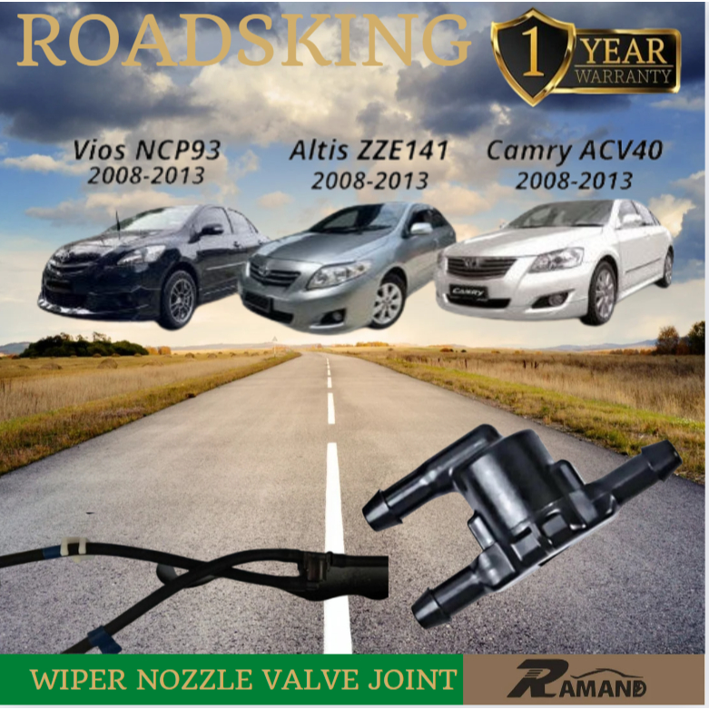TOYOTA VIOS NCP93 ALTIS ZRE142 CAMRY ACV40 ACV50 WIPER NOZZLE VALVE ...