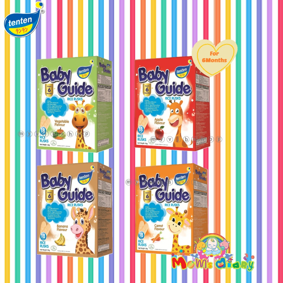 TenTen Baby Guide (18 Rice Rusks) EXP 2025 | Shopee Malaysia