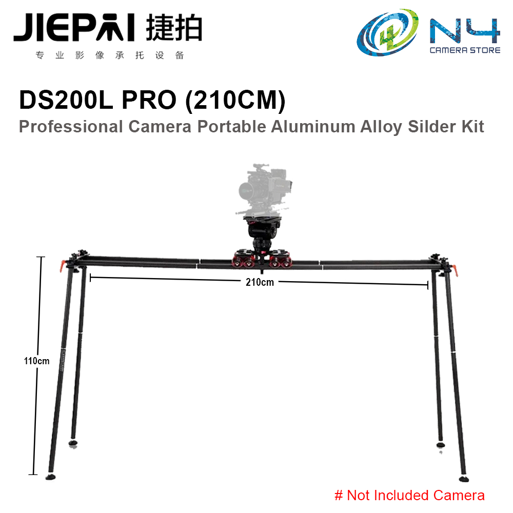 Jiepai DS200L Pro Professional Aluminum Alloy Heavy Splicing Slide Set Slider Dolly for Flim ...