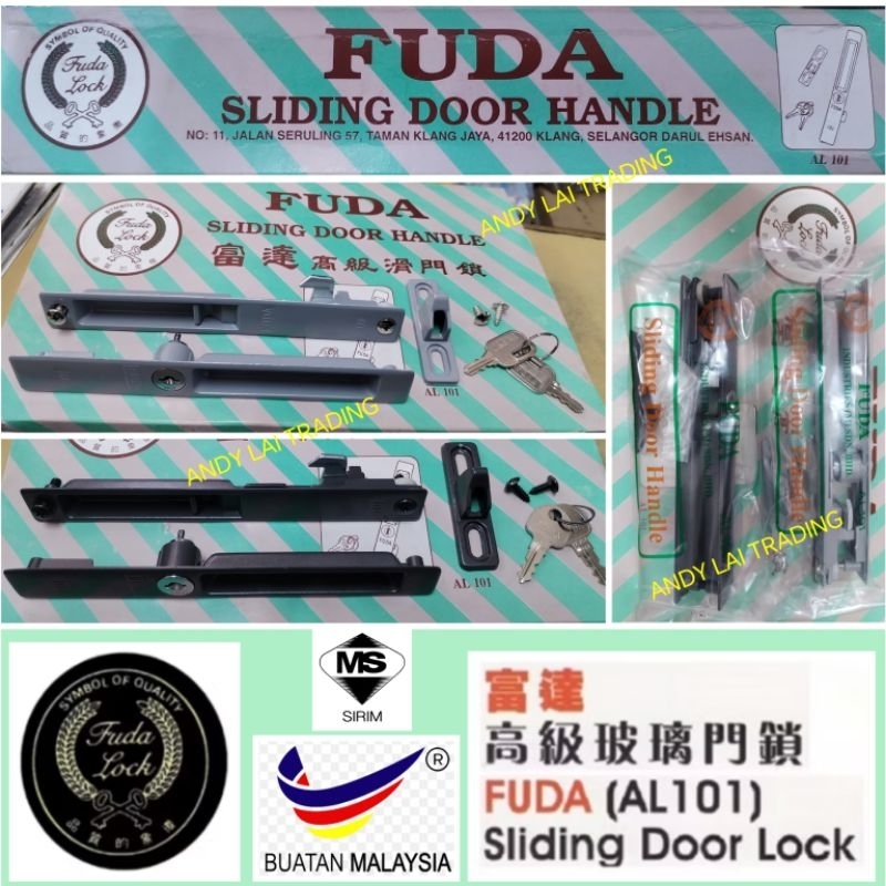 Fuda Sliding Door Lock AL101 Silver colour (Leave a message if want ...