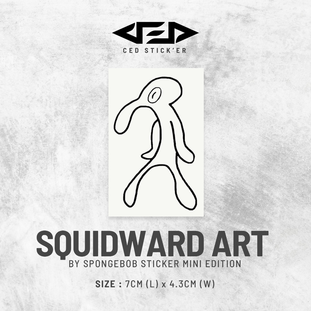 SQUIDWARD ART BY SPONGEBOB | MINI SERIES | Shopee Malaysia