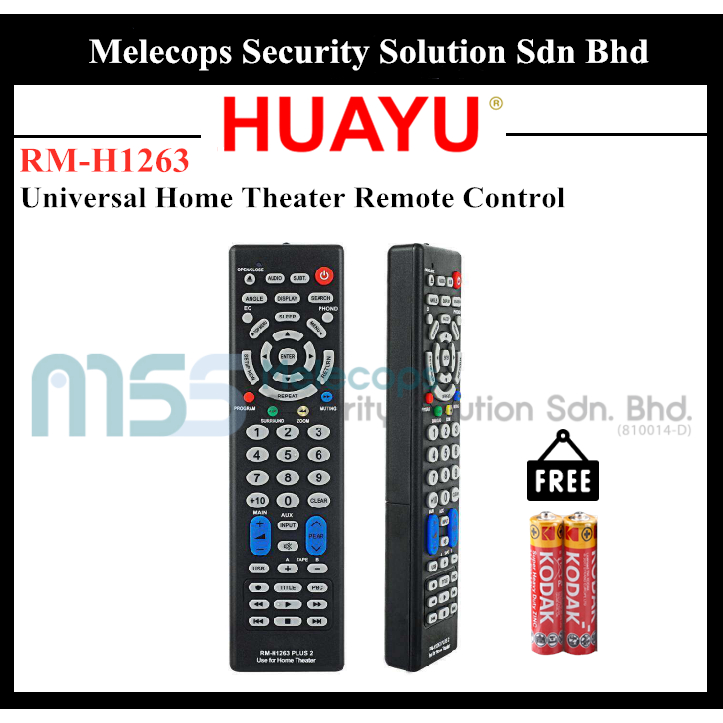 HUAYU Home Theater All in 1 Universal Remote Control (RM-H1263) | Shopee Malaysia