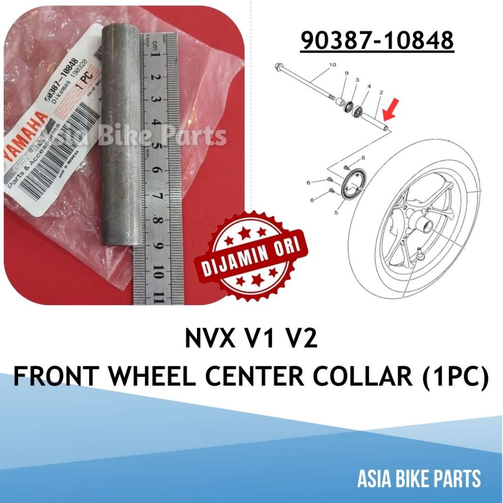Yamaha Original NVX V1 V2 Front Wheel Collar Tayar Depan - 90387-10848 ...