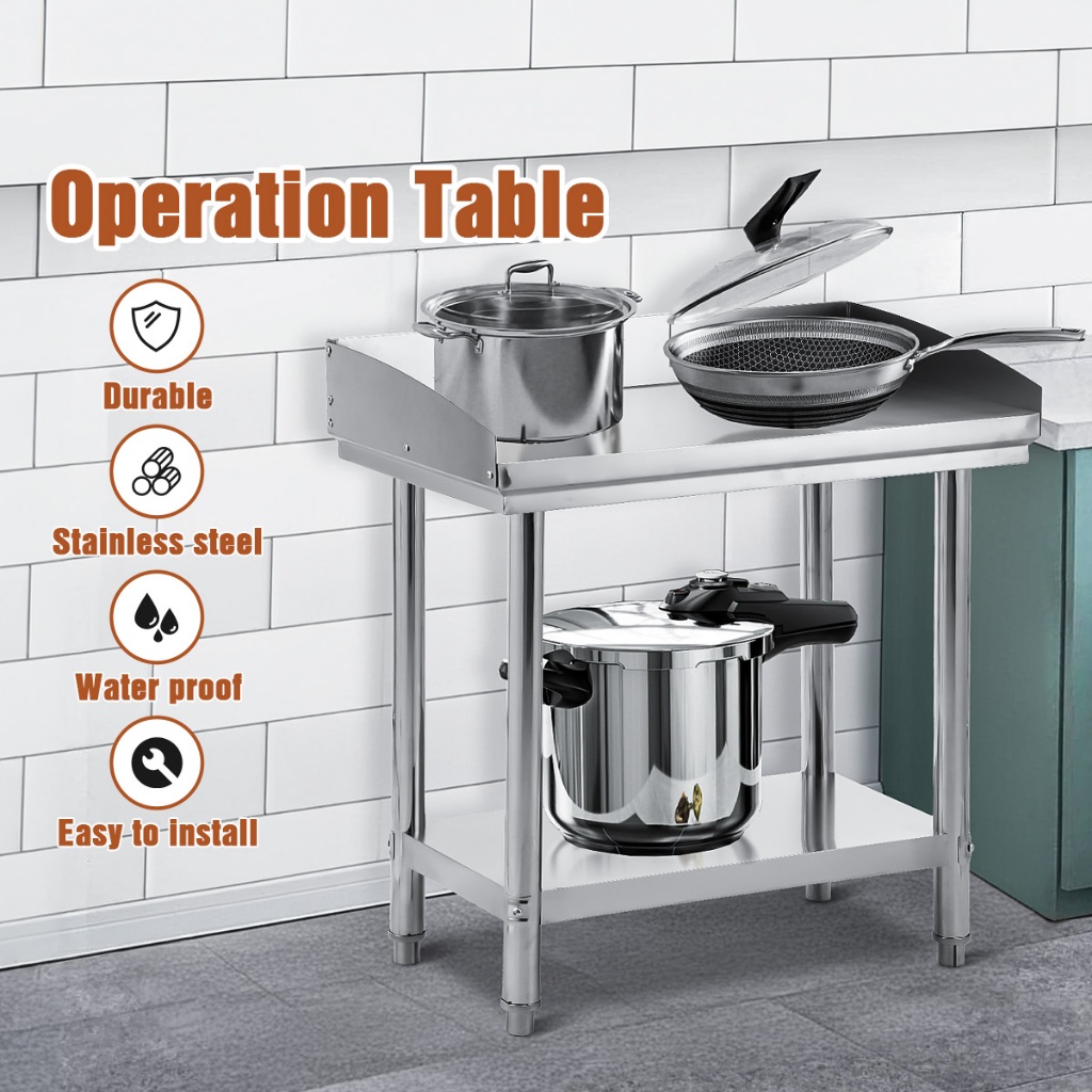 80cm Stainless Steel304 Cooking Table Kitchen Table Gas Stove Rack ...