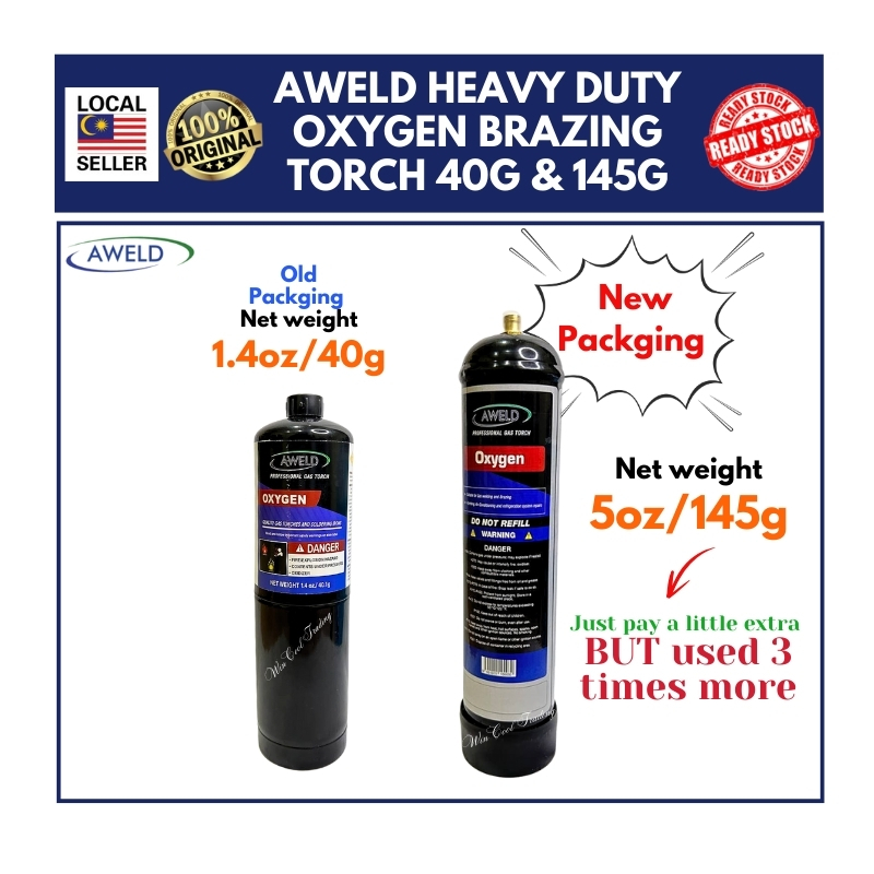 AWELD HEAVY DUTY OXYGEN GAS BRAZING TORCH (OX60P 40G / OX70P 145G ...