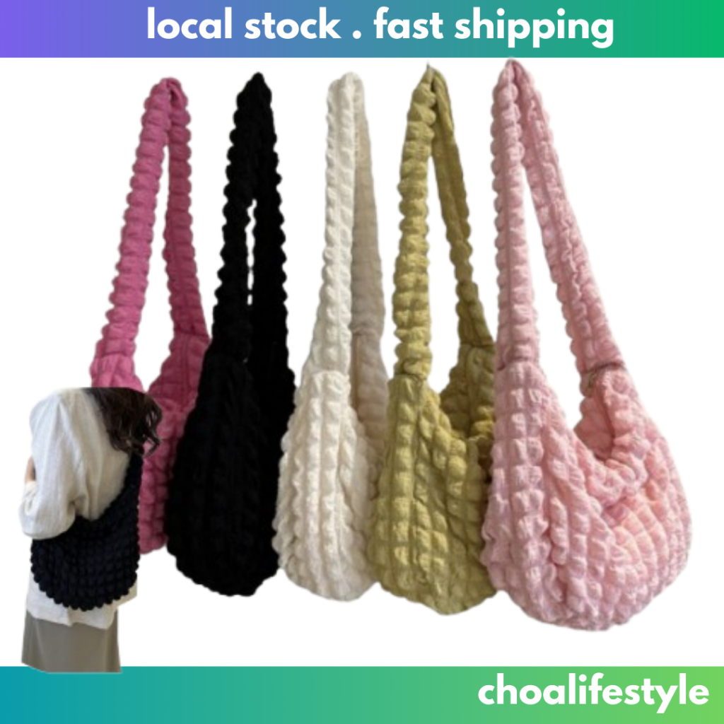 Casual Cloud Bag Sling Bubble Jennie Bag Cloud Beg Pleated Clouds Underarm Bag Shoulder Bag ...