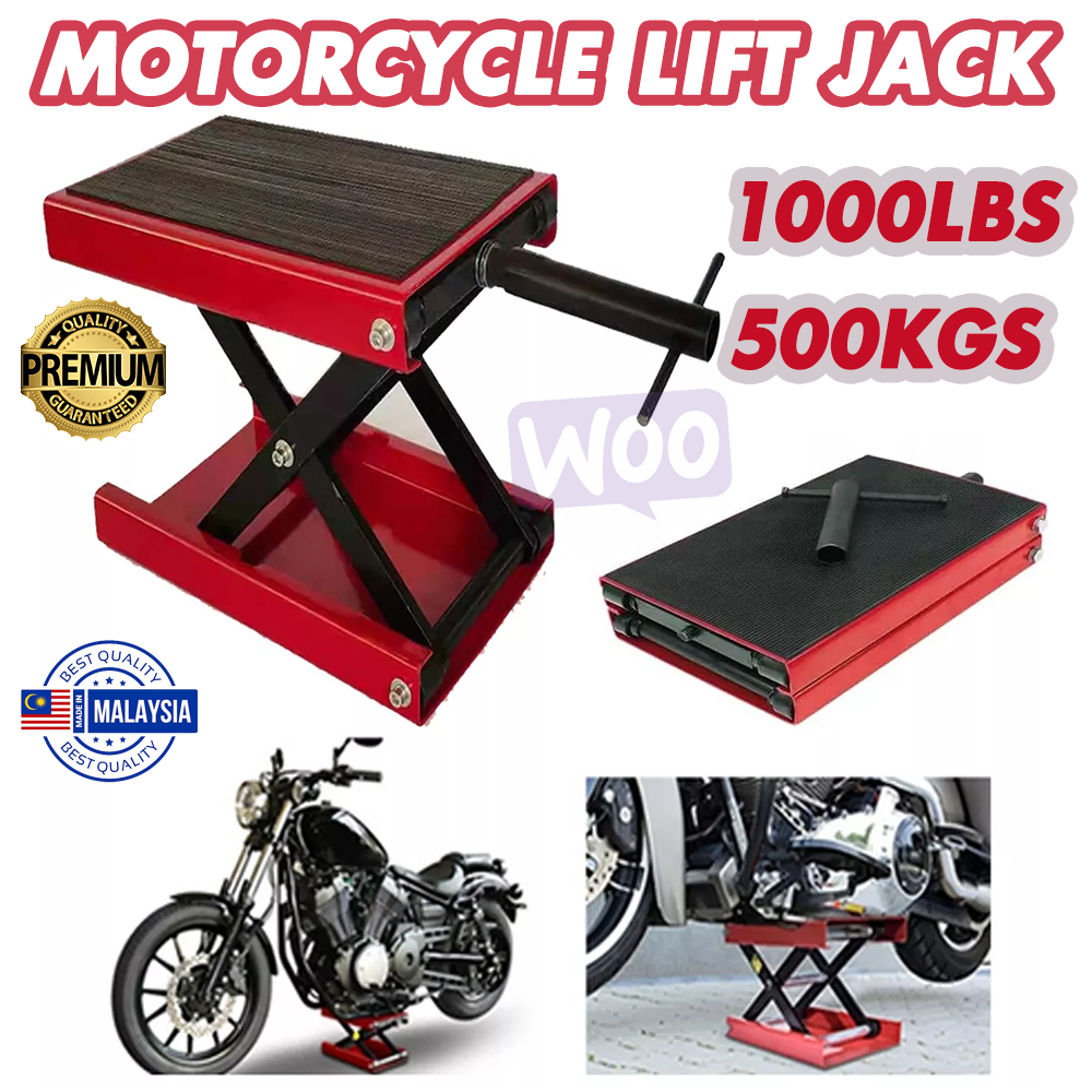 500KG Motorbike Motorcycle Table Bench Workshop Scissor Lift Jack Stand ...
