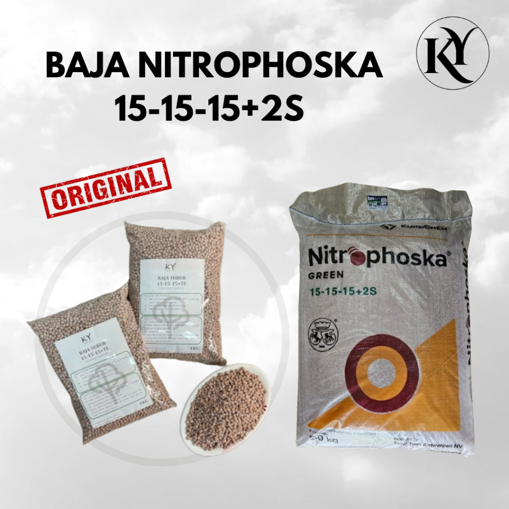 [BAJA SUBUR] 🌳 Baja Kuda Singa 15-15-15+2S / 100% ORIGINAL Nitrophoska ...