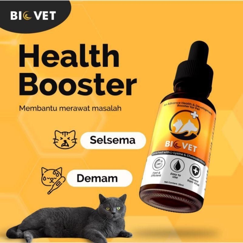 Original HQ Biovet Advanced Health Booster 30Ml , Biovet Booster Cat Supplement | Shopee Malaysia