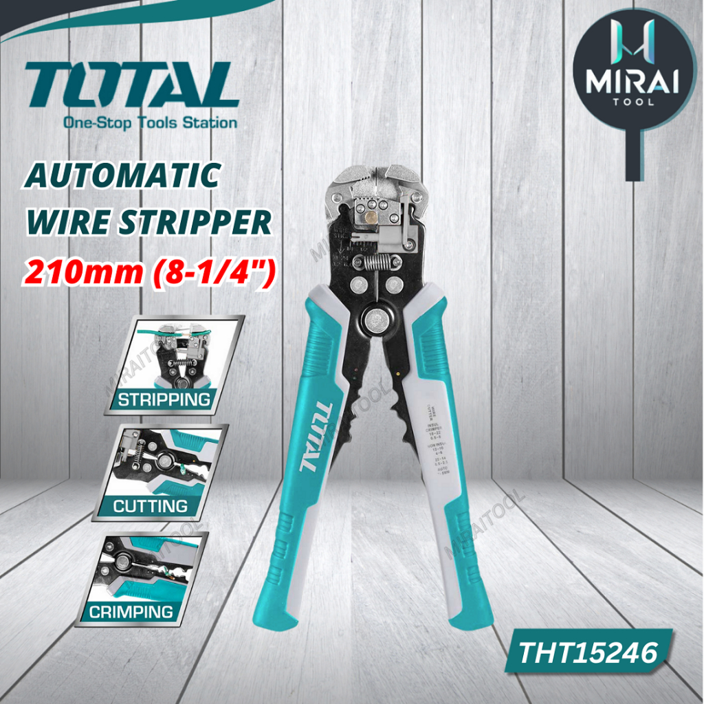 TOTAL THT15246 Automatic Wire Stripper 210mm | Shopee Malaysia