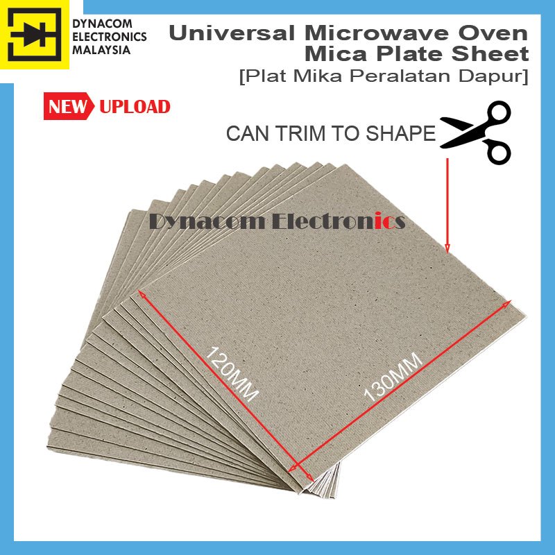 120MM X 130MM Universal Microwave Oven Mica Plate Sheet [Plat Mika ...
