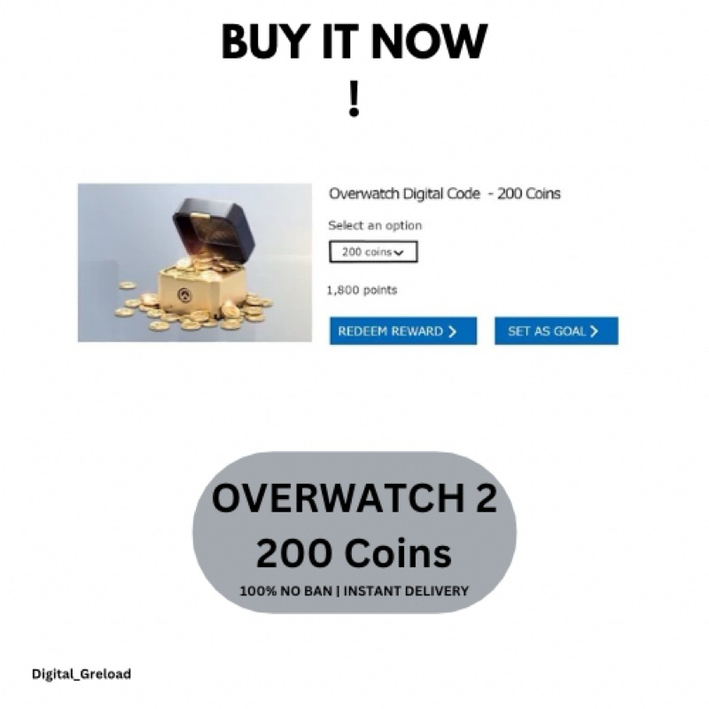 Overwatch2 200 Coins Code Redeem Blizzard PC | Shopee Malaysia