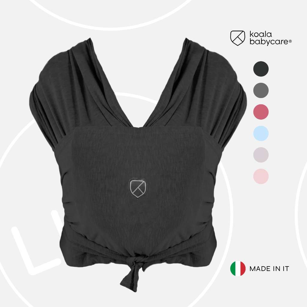 Koala Babycare Koala Cuddle Band, Black | Baby Carrier Wrap Newborn ...