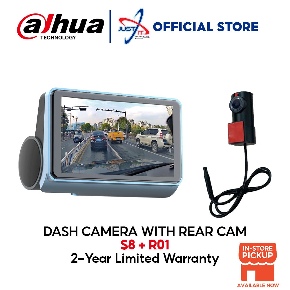 Dahua S8 G-Sensor Module Dashcam With Rear Cam (3") | Shopee Malaysia