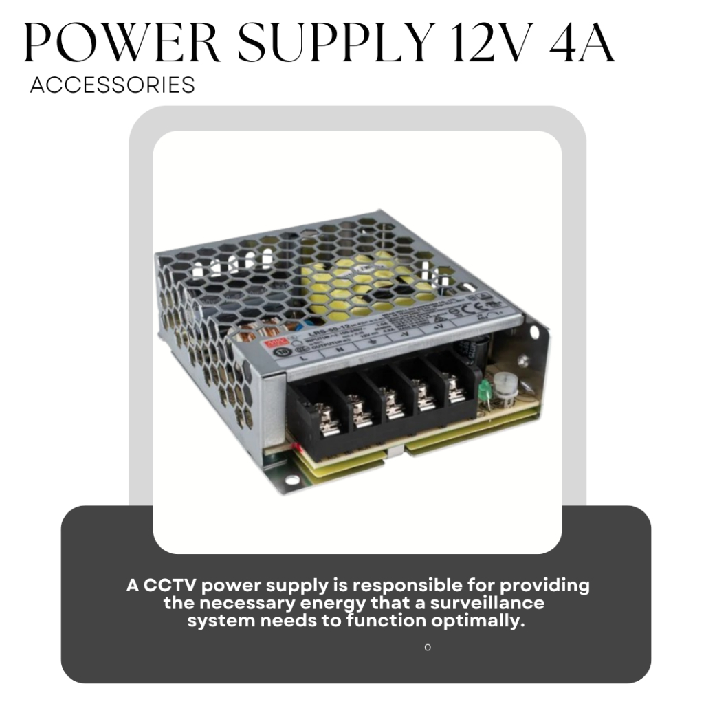 DAHUA Analog CCTV Mean Well Power Supply Single Output Switching (12V/4.2A/50W) LRS-50-12 ...