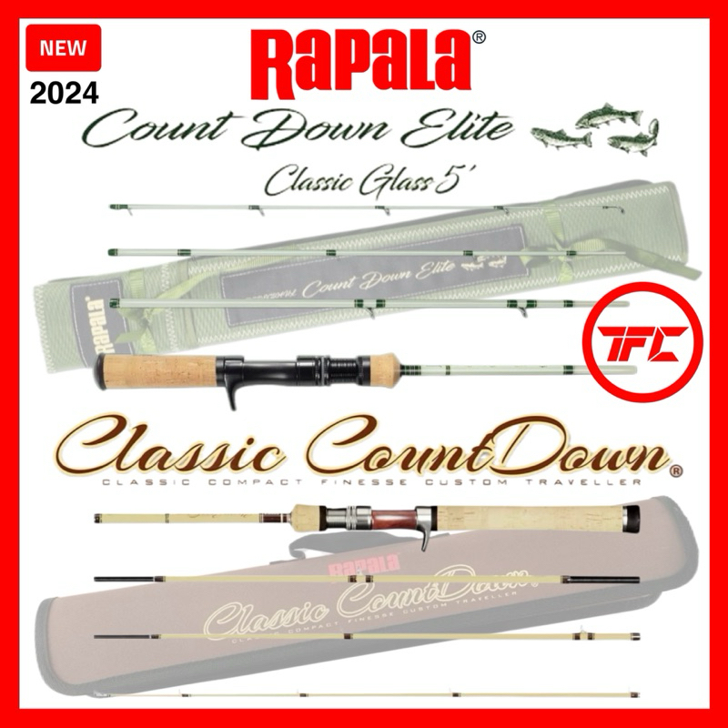 RAPALA Countdown Elite Glass 5’ & Classic CountDown BFS Finesse ...