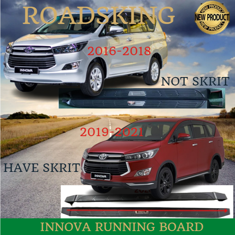 TOYOTA INNOVA 2016 - 2021 SIDE STEP PEDAL RUNNING BOARD NERF BAR HIGH ...