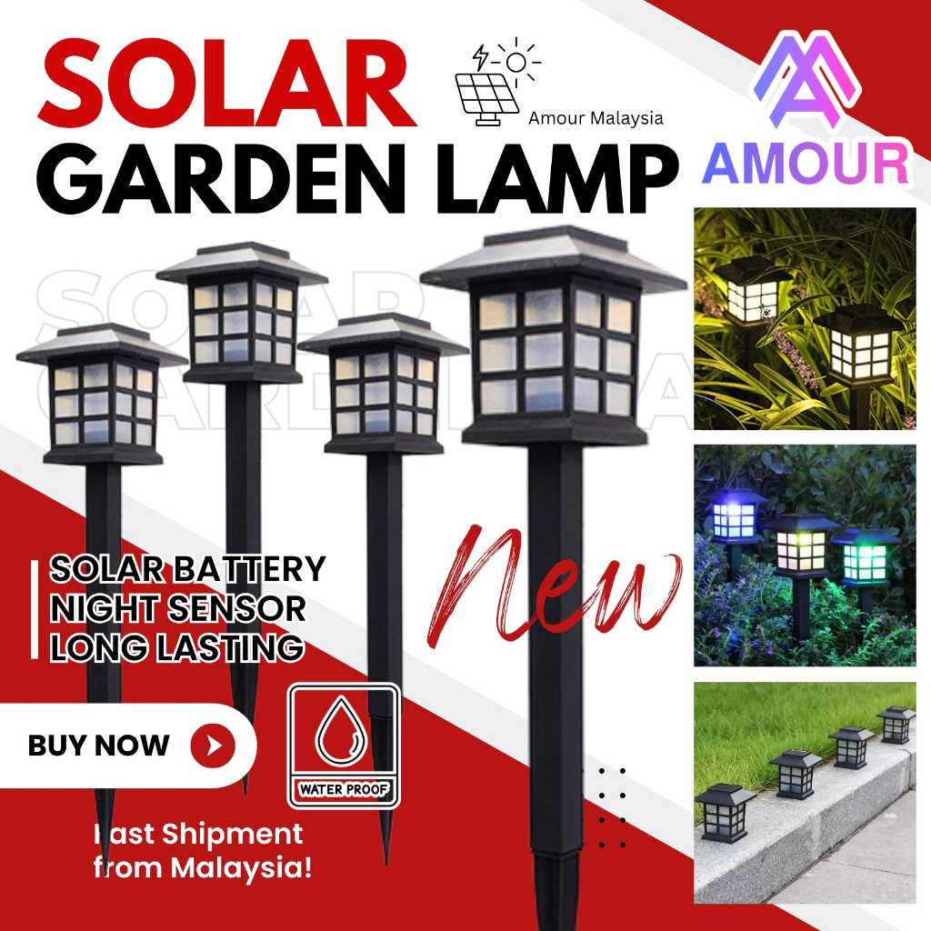 Lampu Raya Solar Outdoor Solar Pathway Lights Waterproof Solar Led ...
