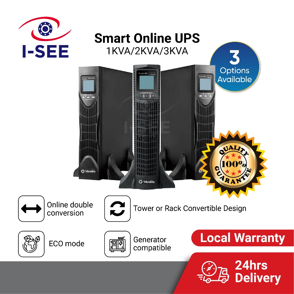 Smart Online UPS 1KVA/2KVA/3KVA Tower/Rack Backup Power Supply For ...