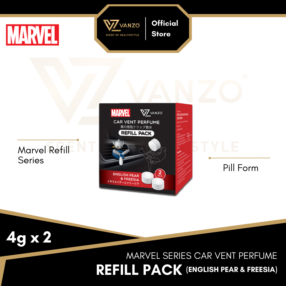 VANZO Marvel Series Car Vent Perfume Refil Pack - English Pear ...