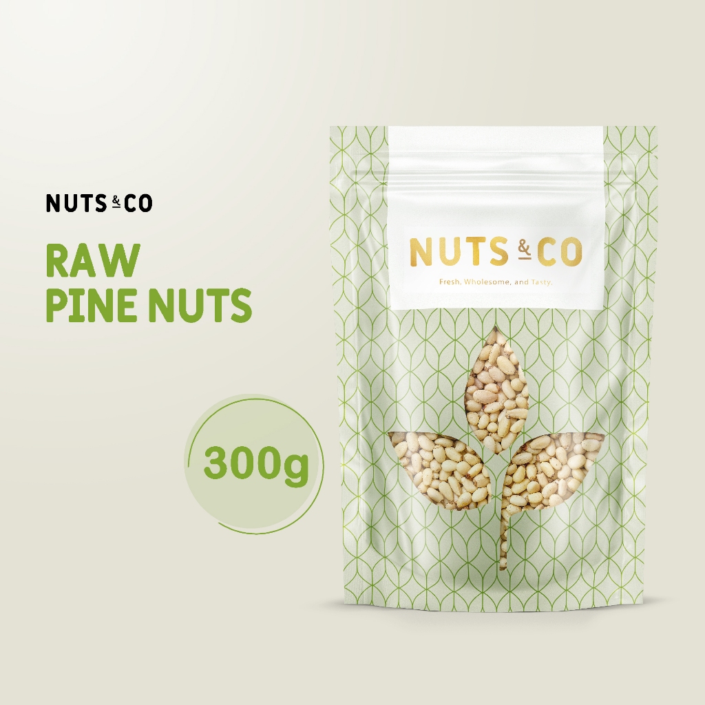 Nuts & Co Raw Pine Nuts 300g Kacang Pain Mentah 生松子 Ready to Eat Halal ...