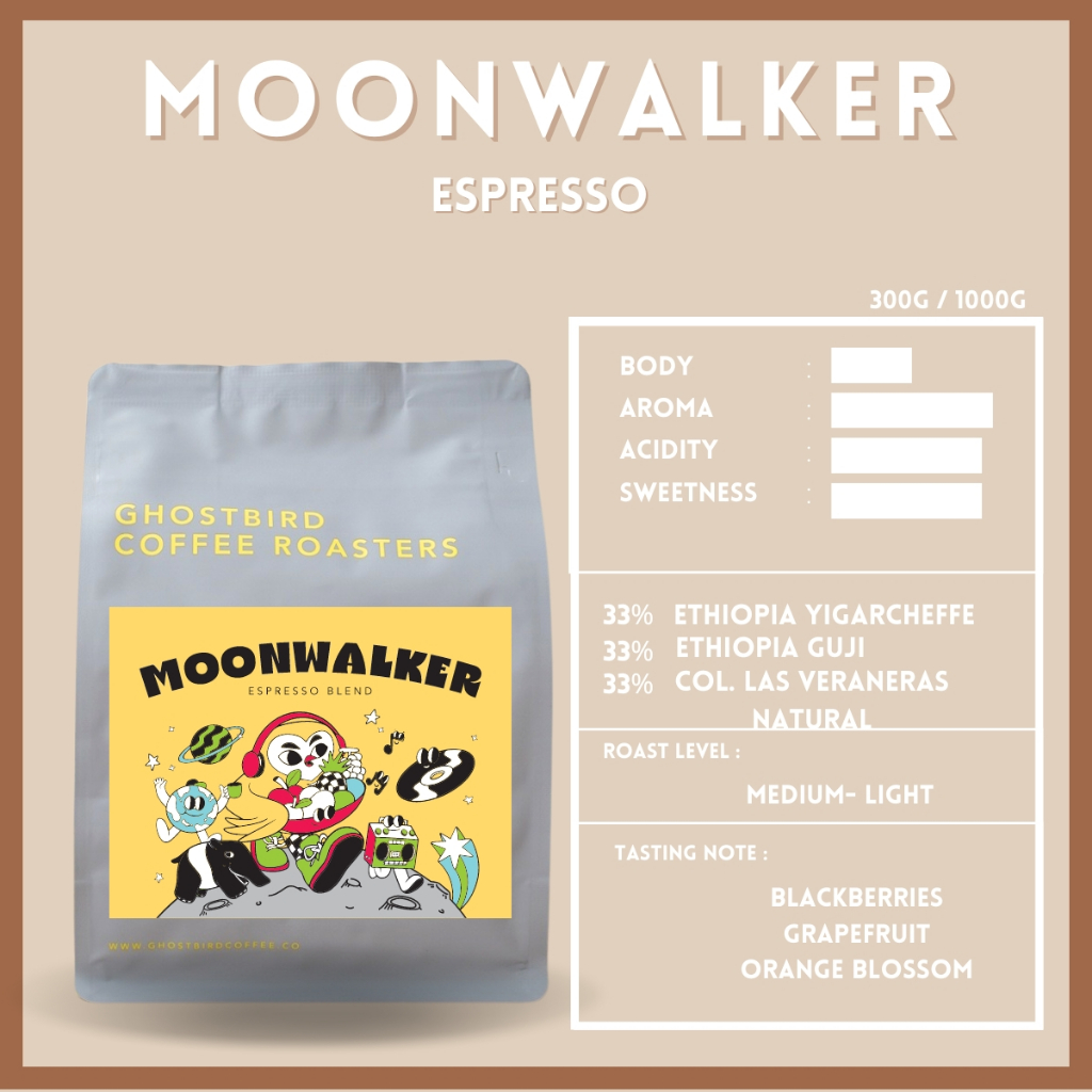 GHOSTBIRD COFFEE - Espresso Blend - Moonwalker (Freshly roasted coffee ...